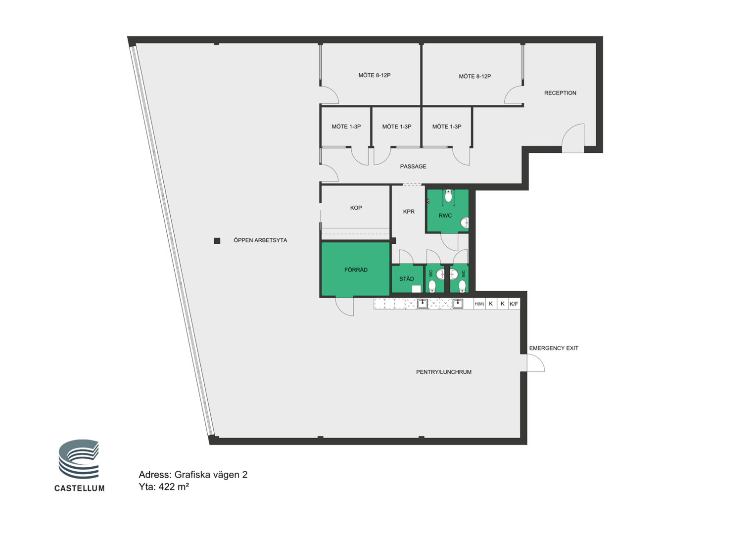Grafiska Vägen 2B (457 kvm), Göteborg, Kallebäck | Castellum